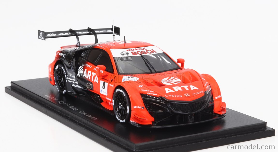 SPARK-MODEL SGT106 Scale 1/43 | HONDA NSX GT TEAM ARTA N 8 GT500 CLASS SUPER GT 2020 TOMOKI ...