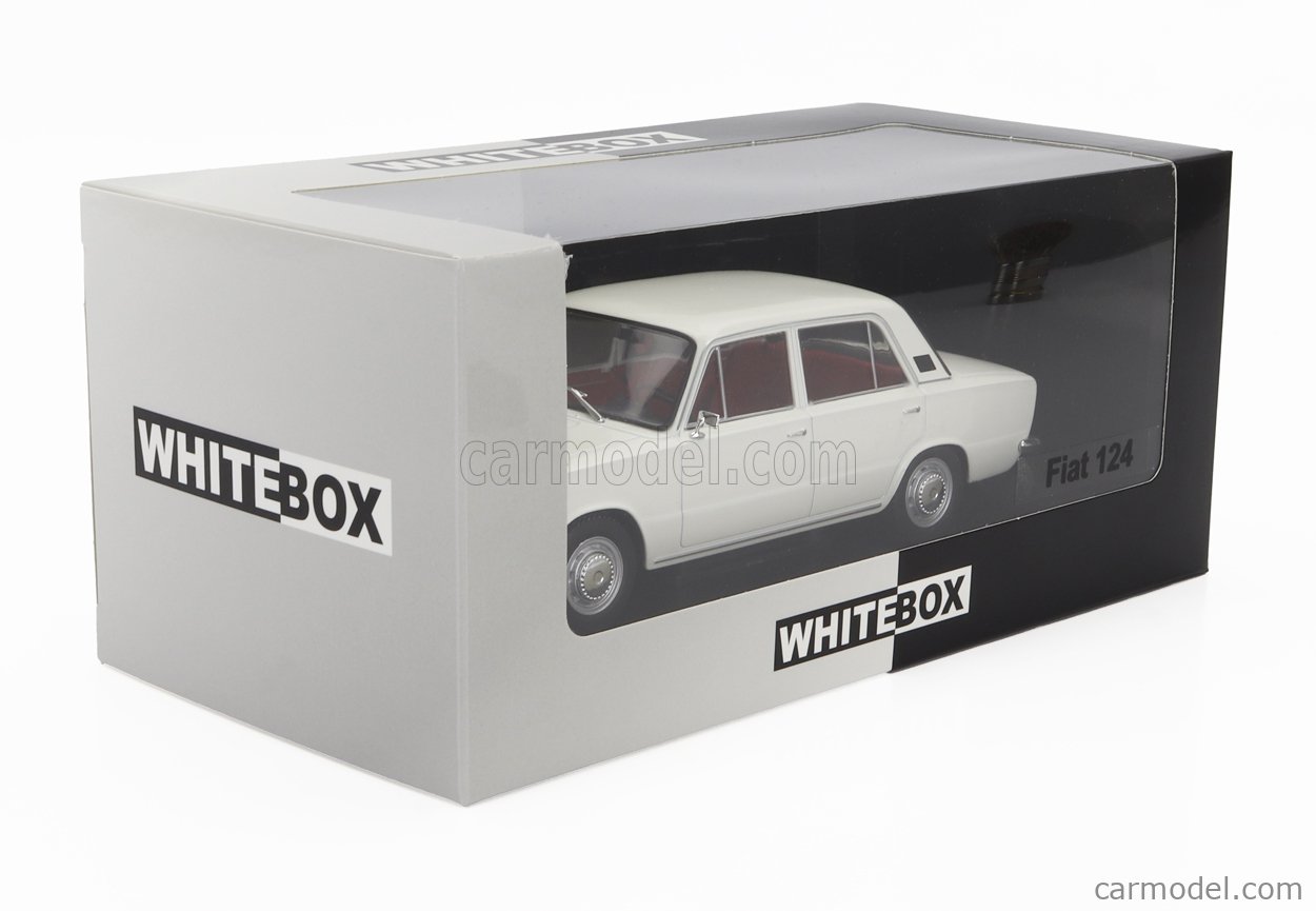 WHITEBOX WB124230 Scale 1/24 | FIAT 124 1970 WHITE