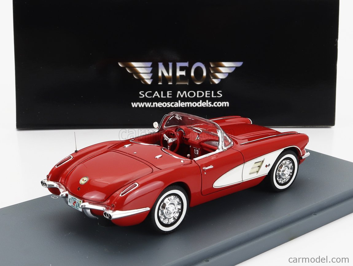 NEO SCALE MODELS NEO45995 Scale 1/43 | CHEVROLET CORVETTE SPIDER 1958 ...