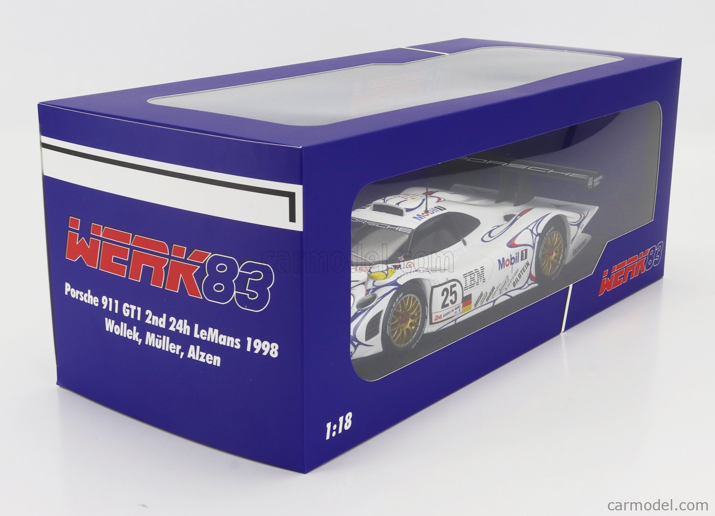 WERK83 W18029002 Scale 1/18 | PORSCHE 911 GT1-98 3.2L TURBO TEAM ...
