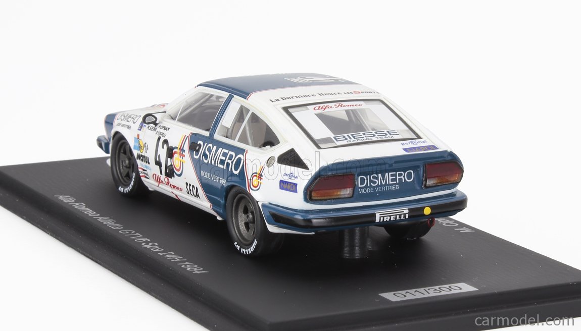 SPARK-MODEL SB425 Scale 1/43 | ALFA ROMEO GTV 6 N 42 24h SPA 1984 ...
