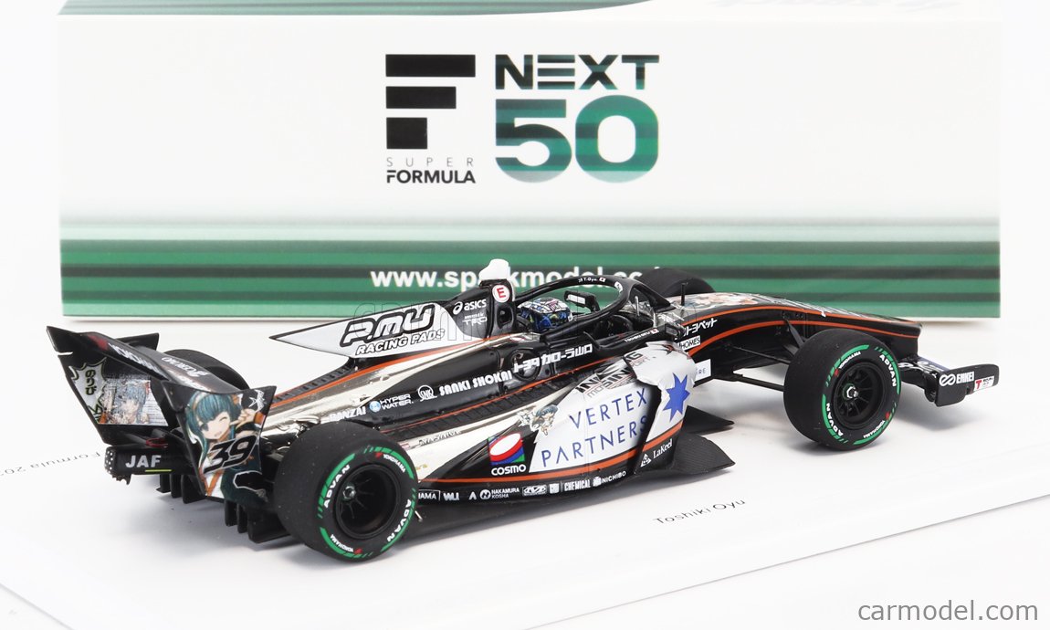 SPARK-MODEL SFJ038 Scale 1/43 | DALLARA SF23 TRD 01F TEAM VERTEX PARTNERS CERUMO INGING N 39 ...