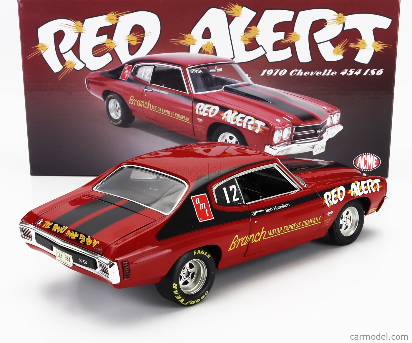 ACME-MODELS A1805526 Scale 1/18 | CHEVROLET CHEVELLE LS6 COUPE RED ...