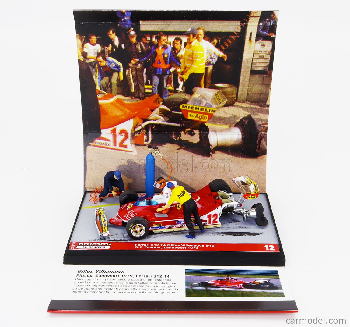 BRUMM PROM S24/19 Scala 1/43 | FERRARI F1 DIORAMA PIT STOP SU TRE RUOTE ...