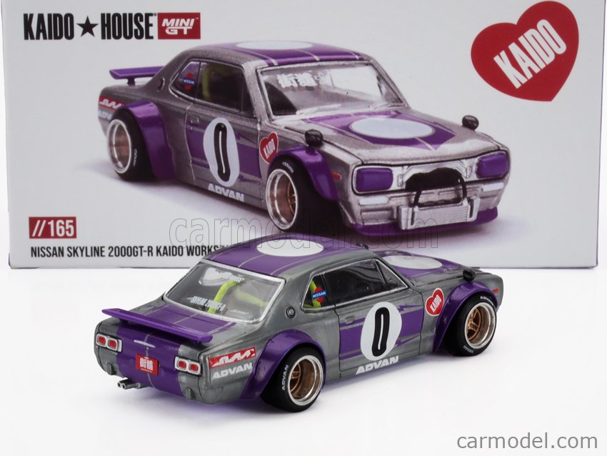MINI-GT KHMG165 Masstab: 1/64 | NISSAN SKYLINE GT-R (KPGC10) N 0 KAIDO ...