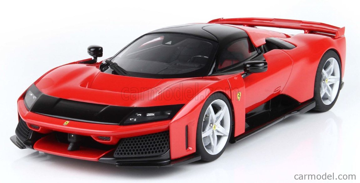BBR-MODELS BBRC305A Echelle 1/43 | FERRARI F80 2024 - SILVER RIMS ROSSO CORSA - RED BLACK
