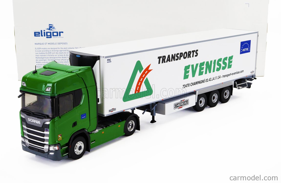 ELIGOR 118204 Scale 1/43 | SCANIA S500 TRUCK SEMI-FRIGO EVENISSE ...