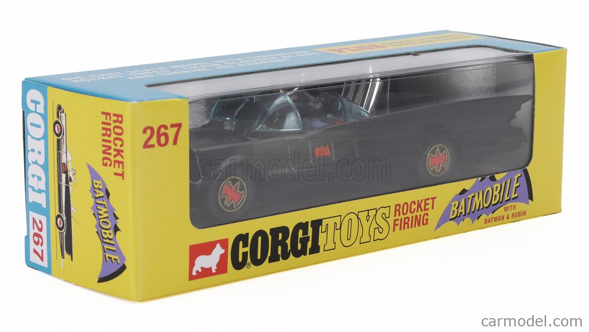 CORGI RT26701 Scale 1/46 | BATMAN BATMOBILE WITH FIGURES BATMAN + ROBIN ...