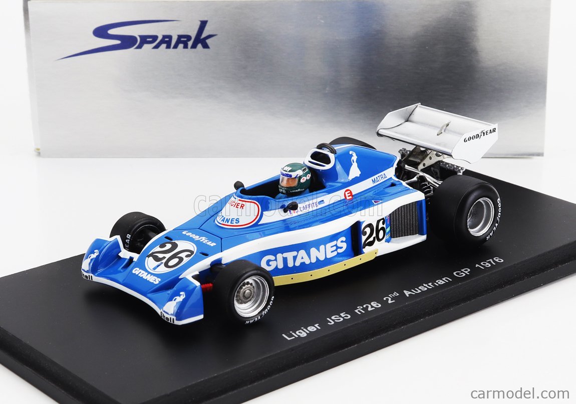 SPARK-MODEL S1633 Scale 1/43 | LIGIER JS5 N 26 2nd AUSTRIAN GP 1976 ...