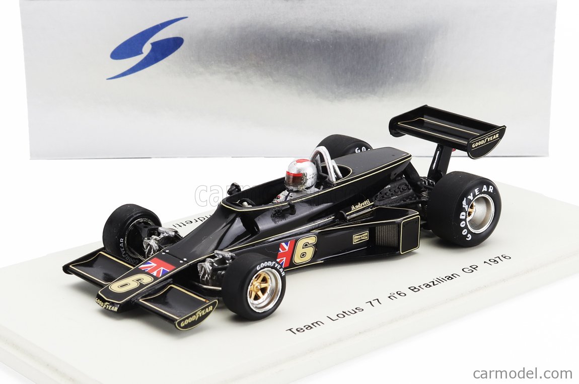 SPARK-MODEL S1779 Scale 1/43 | LOTUS F1 77 N 6 BRAZILIAN GP 1976 MARIO ...