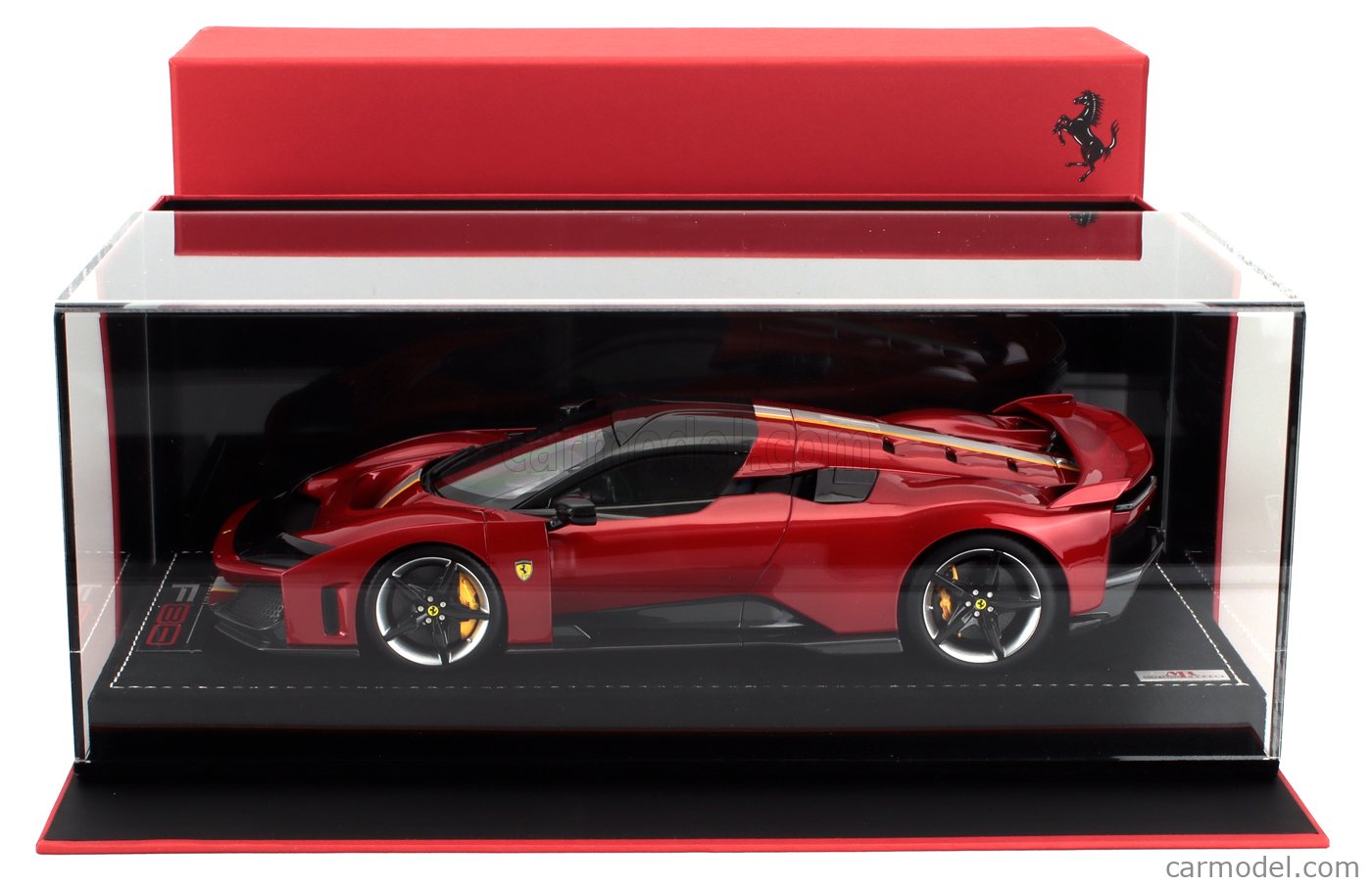 MR-MODELS FE045SE4 Scale 1/18 | FERRARI F80 2024 - CON VETRINA - WITH SHOWCASE ROSSO MAGMA - RED