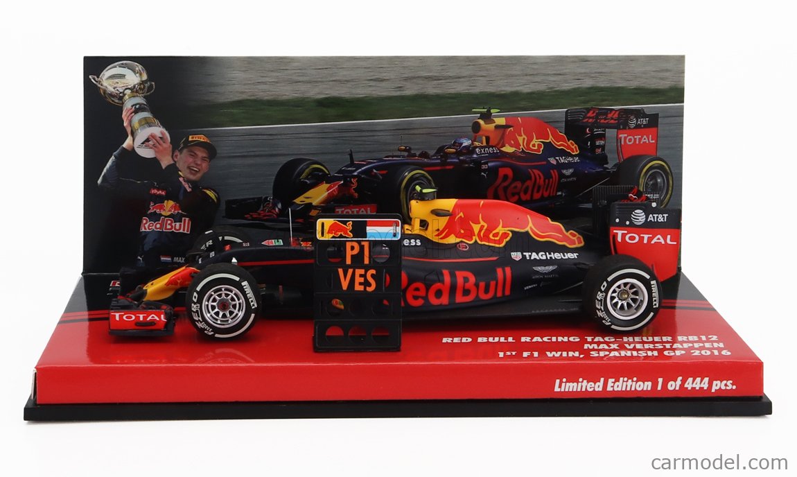 MINICHAMPS 447160333 Scale 1/43 | RED BULL F1 RB12 TAG HEUER N 33 ...