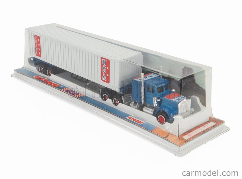 MAJORETTE 603A Scale 1/87 | TRUCK TRANS USA CONTAINER TRANSPORT BLUE ...