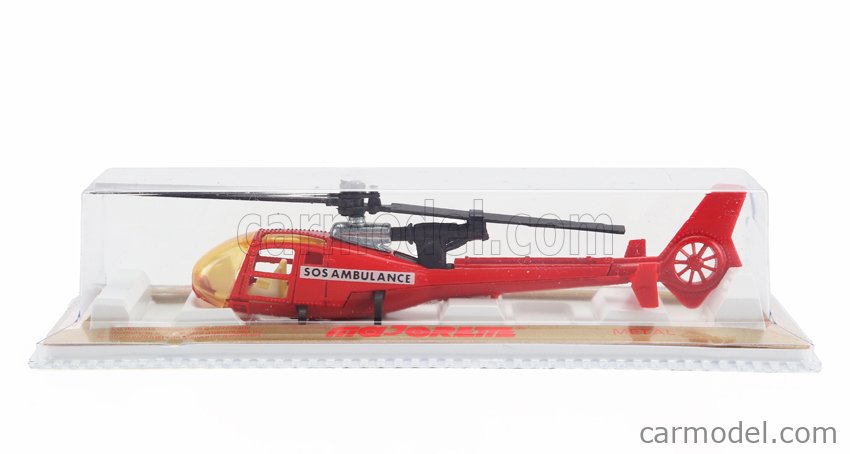 MAJORETTE 371 Scale 1/87 | HELICOPTER SOS AMBULANCE RED