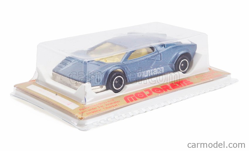 MAJORETTE 237 Escala 1/64 | LAMBORGHINI COUNTACH LIGHT BLUE MET