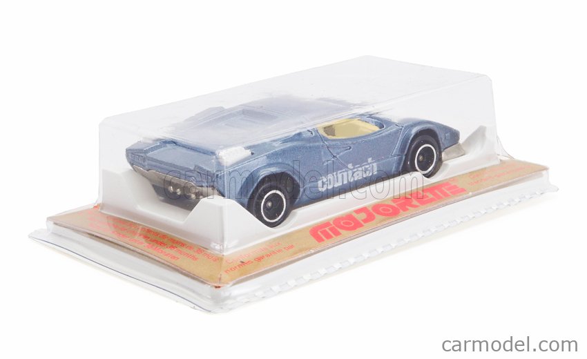 MAJORETTE 237 Escala 1/64 | LAMBORGHINI COUNTACH LIGHT BLUE MET