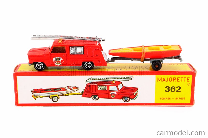 MAJORETTE 362 Scale 1/60 | TRUCK POMPIER + BARQUE - TANK + BOAT FIRE ...