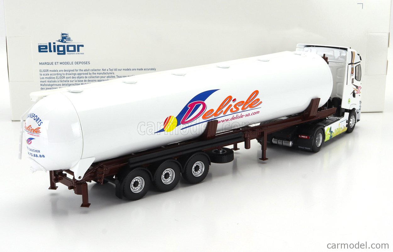 ELIGOR 118269 Scale 1/43 | RENAULT T-LINE HIGH TANKER TRUCK DELISLE ...