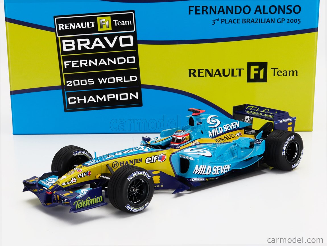 MINICHAMPS 147051705 Scale 1/18 | RENAULT F1 R25 TEAM MILD SEVEN RENAULT N 1 WORLD CHAMPION 3rd ...