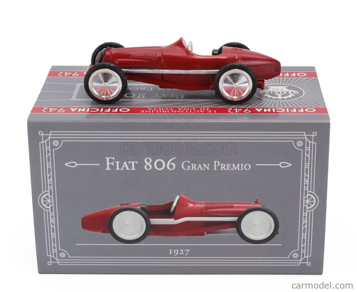 OFFICINA-942 SR08 Масштаб 1/43 | FIAT 806 SPIDER GRAN PREMIO 1927 RED