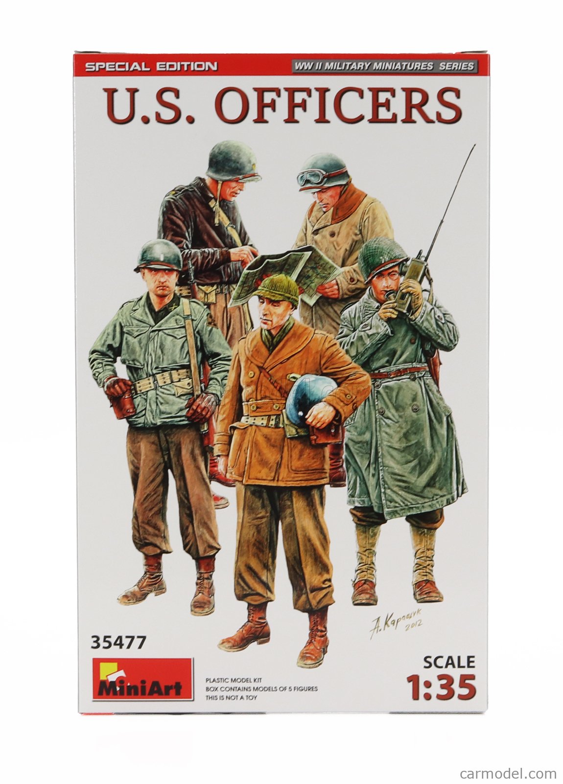 MINIART 35477 Scale 1/35 | ACCESSORIES USA OFFICERS MILITARY FIGURES