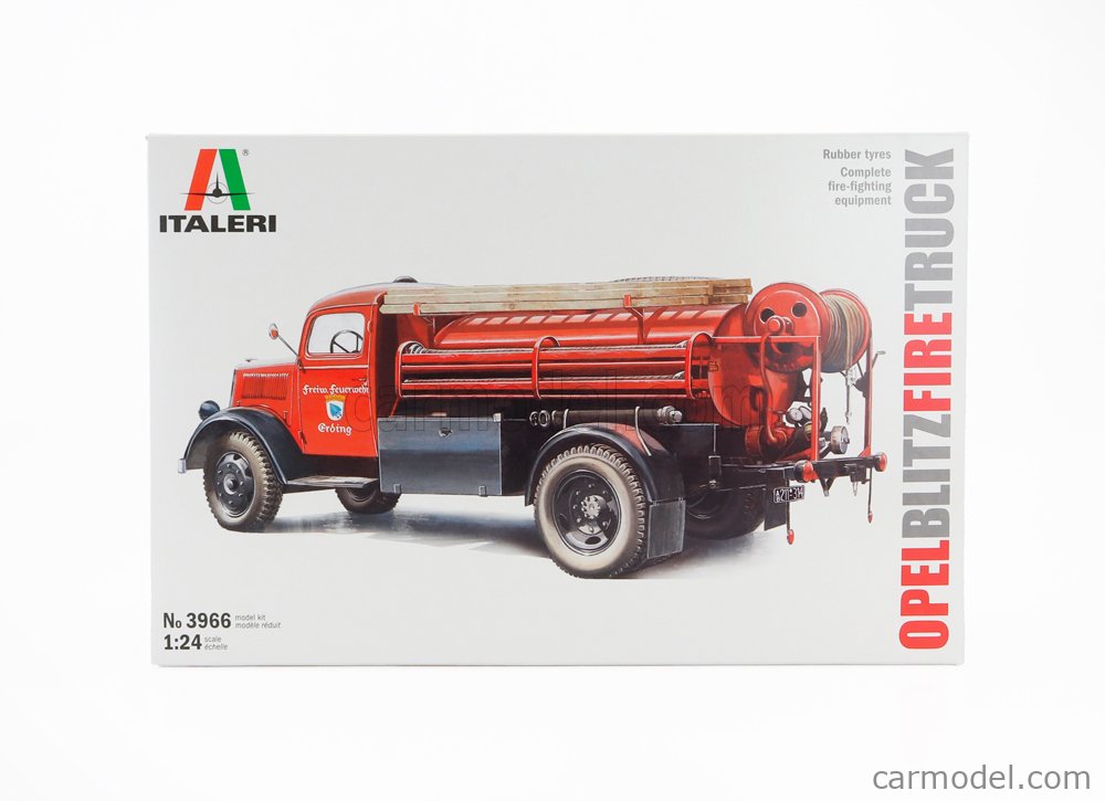 ITALERI IT3966 Scale 1/24 | OPEL BLITZ TANKER TRUCK FIRE ENGINE 1952