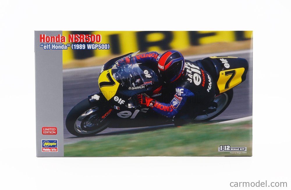 HASEGAWA 21715 Scale 1/12 | HONDA NSR500 ELF N 7 GP500 1989 SARRON