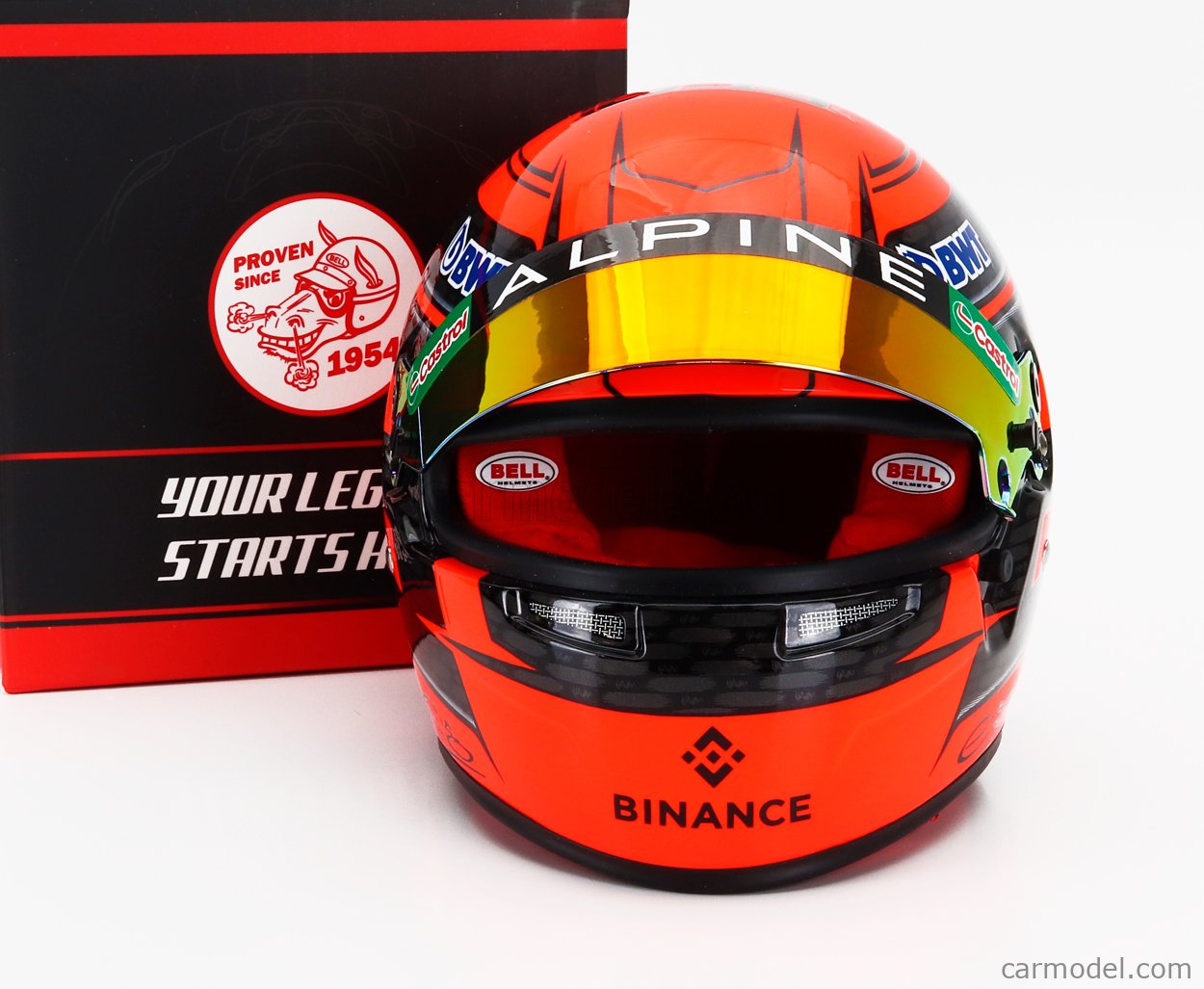 MINI HELMET 4100311 Scale 1/2 | BELL HELMET CASCO HELMET F1 ESTEBAN ...