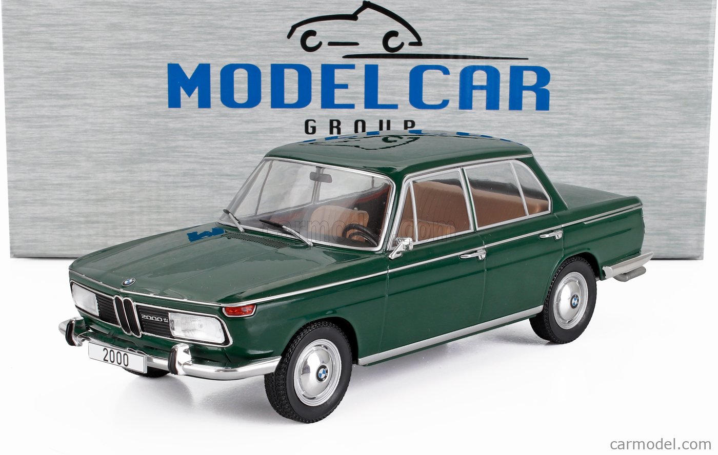 MCG MCG18542 Scale 1/18 | BMW 2000 Ti (TYPE 121) 1966 DARK GREEN