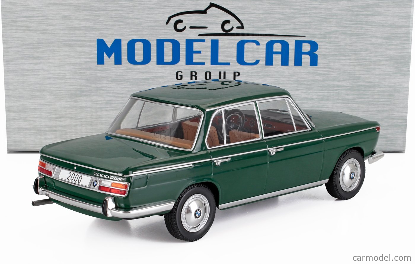 MCG MCG18542 Scale 1/18 | BMW 2000 Ti (TYPE 121) 1966 DARK GREEN