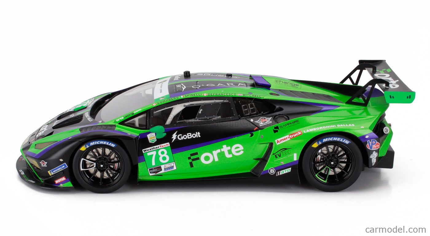 TRUESCALE TS0578 Scale 1/18 | LAMBORGHINI HURACAN GT3 EVO2 TEAM FORTE ...