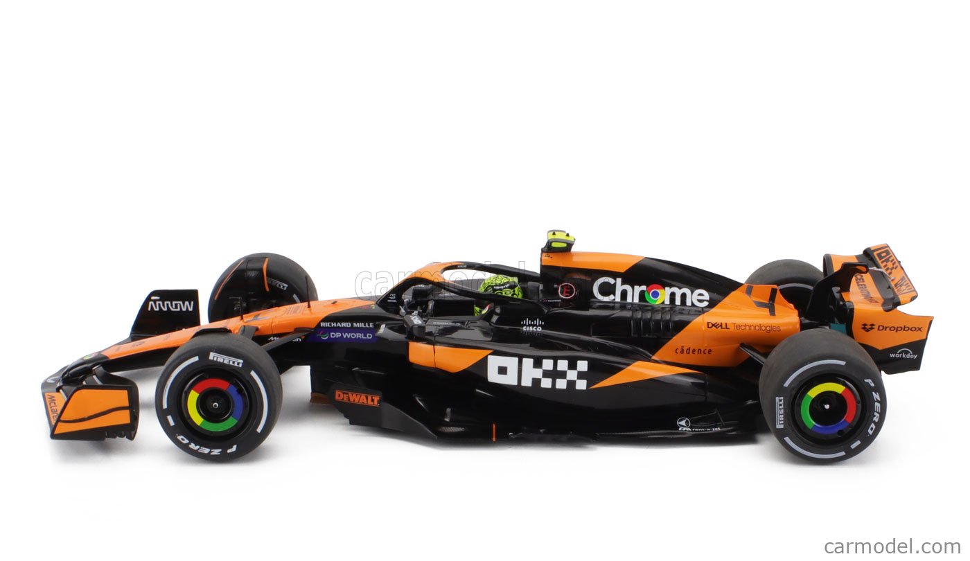 SOLIDO 1814201 Scale 1/18 | McLAREN F1 MCL38 TEAM MCLAREN N 4 WINNER MIAMI GP 2024 FIRST F1 ...