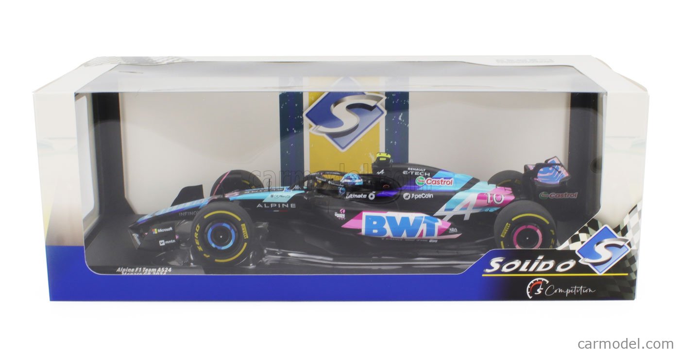 SOLIDO 1814002 Scale 1/18 | ALPINE F1 A524 TEAM BWT ALPINE N 10 MONACO ...