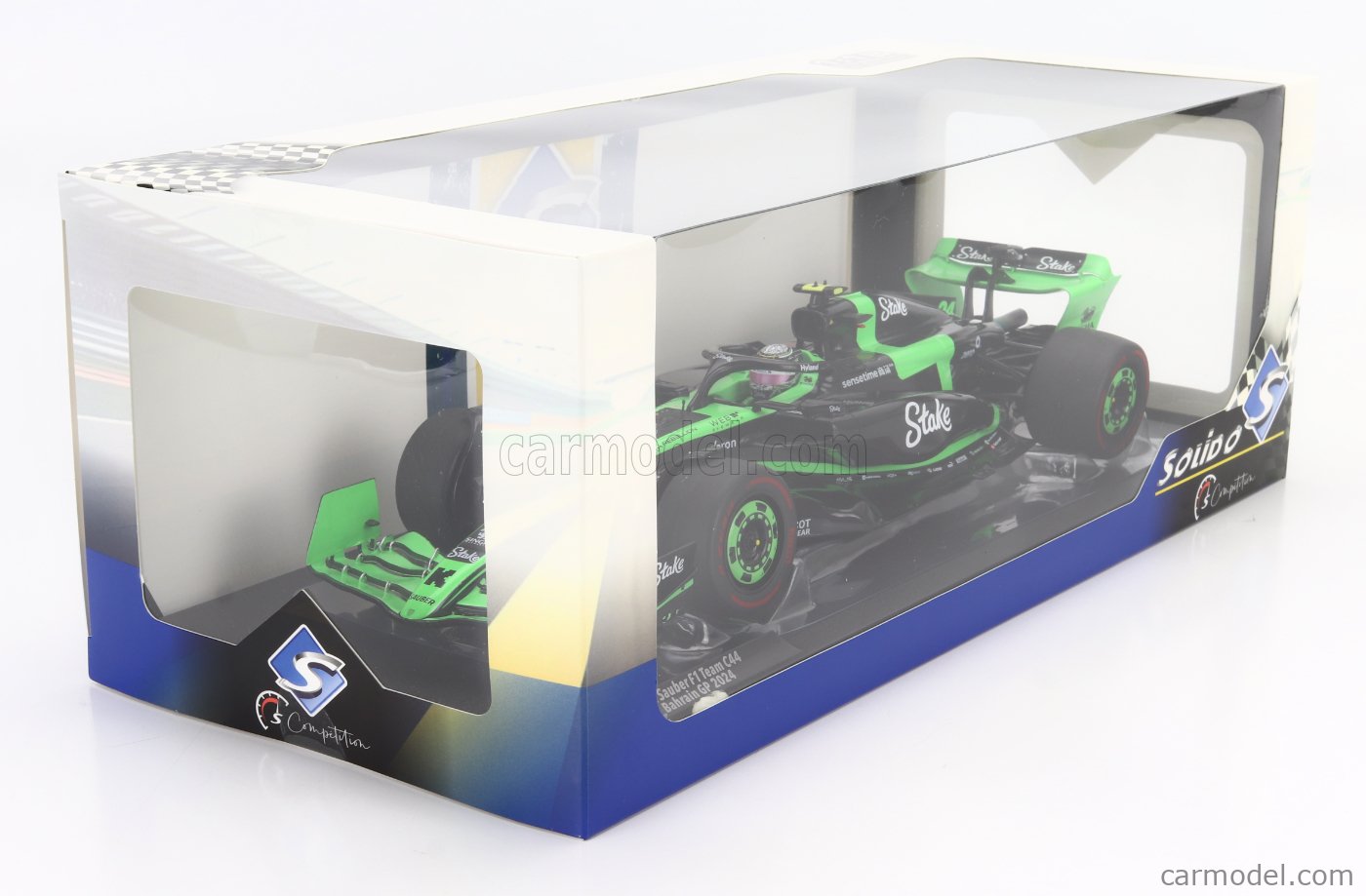 SOLIDO 1814101 Scala 1/18 | SAUBER F1 C44 TEAM STAKE KICK N 24 BAHRAIN GP 2024 ZHOU GUANYU GREEN ...