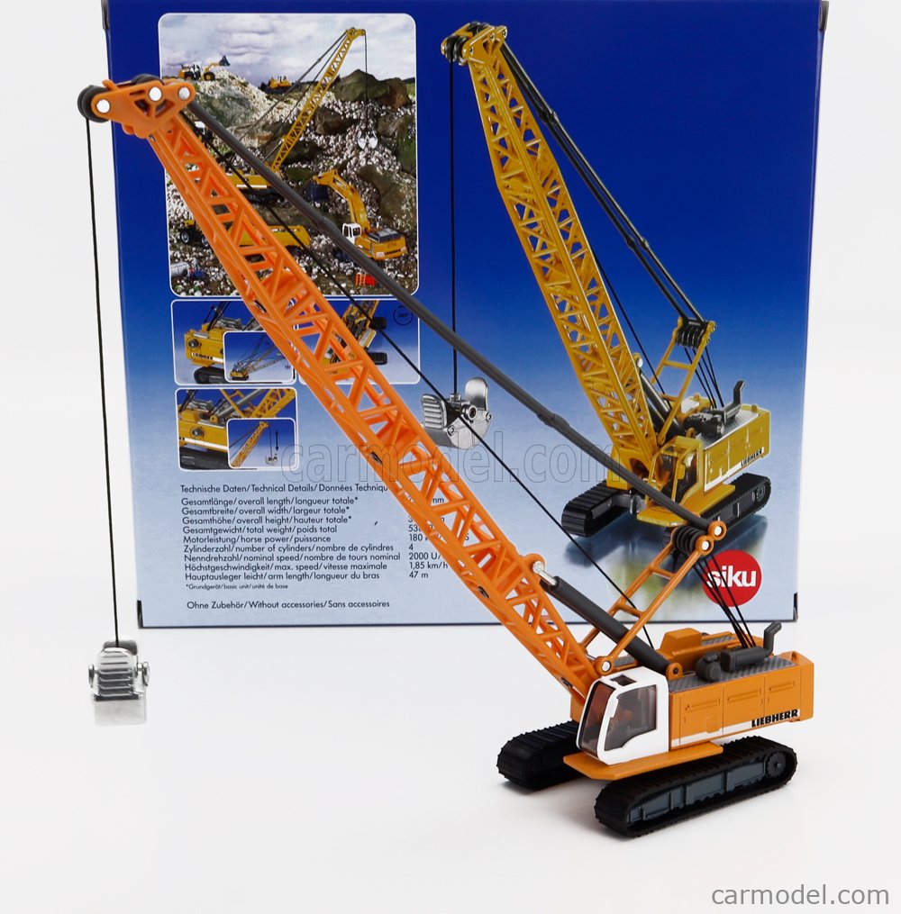 SIKU 1891 Escala 1/87 | LIEBHERR GRU CINGOLATA - CRAWLER CRANE YELLOW
