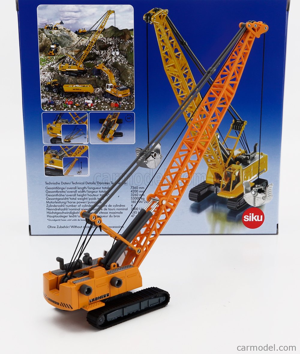 SIKU 1891 Echelle 1/87 | LIEBHERR GRU CINGOLATA - CRAWLER CRANE YELLOW
