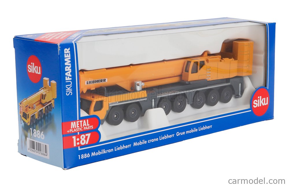 SIKU 1886 Scale 1/87 | LIEBHERR CRANE TRUCK LTM 1250-5.1 - AUTOMOTRICE AUTOGRU TELESCOPICA ...