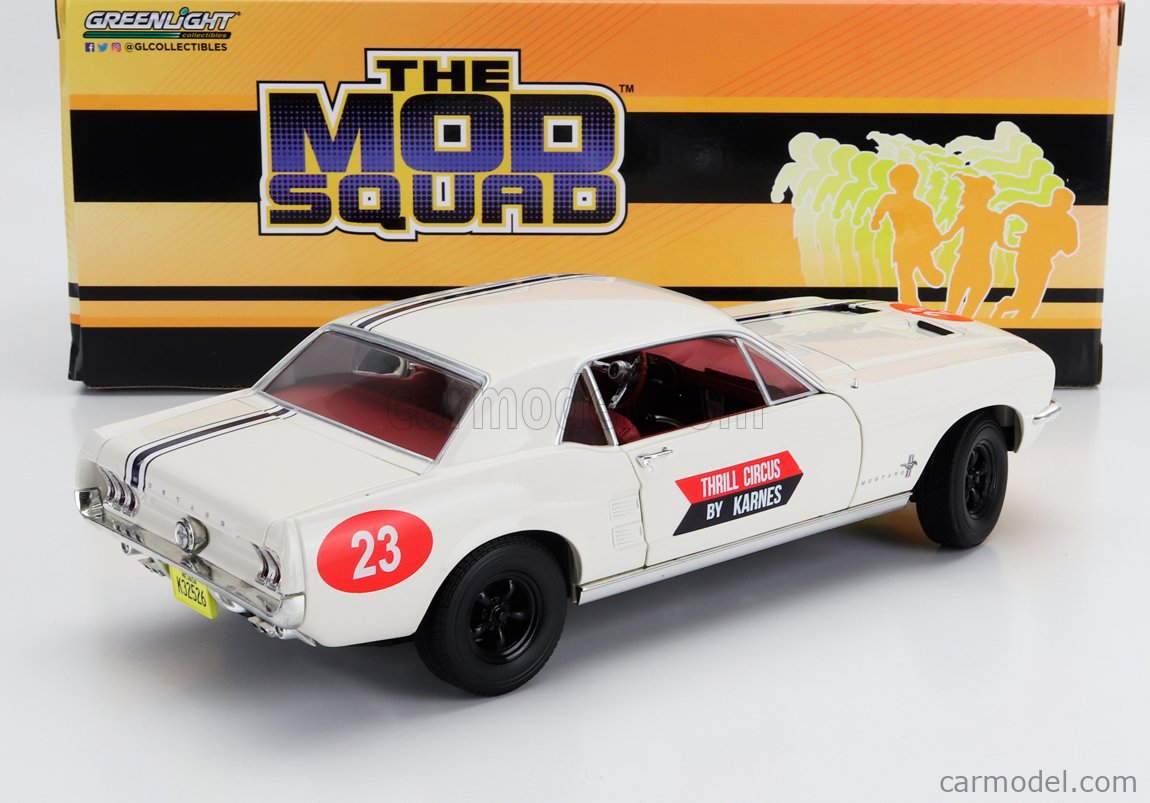 GREENLIGHT 13639 Scale 1/18 | FORD USA MUSTANG COUPE N 23 THRILL CIRCUS ...