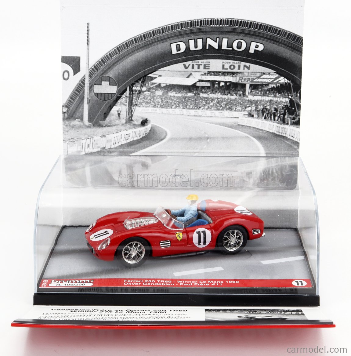 BRUMM PROM S24/26 Escala 1/43 | FERRARI 250TR TESTAROSSA 3.0L V12 ...