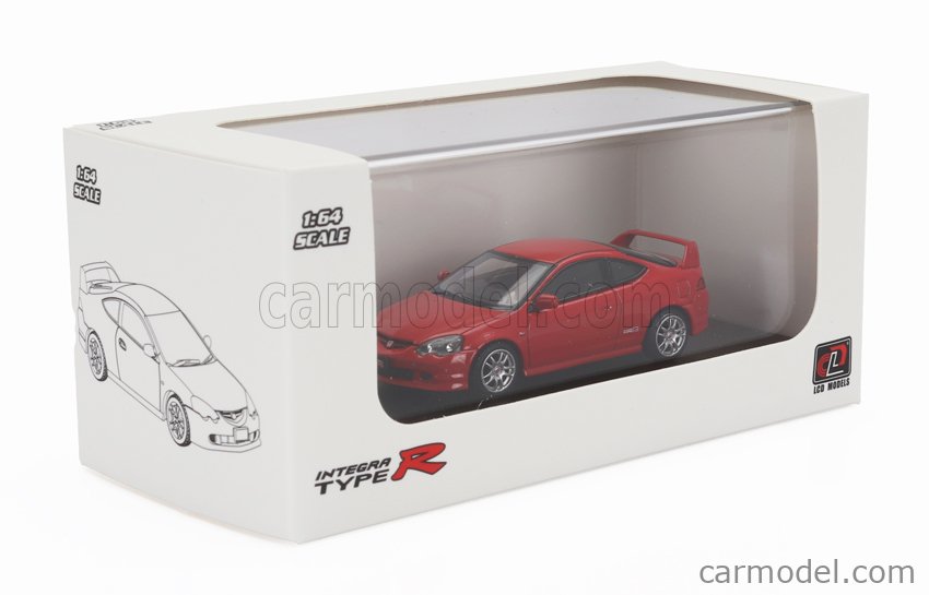 LCD-MODEL LCD64038-RE Scale 1/64 | HONDA INTEGRA (DC5) TYPE R 2006 RED