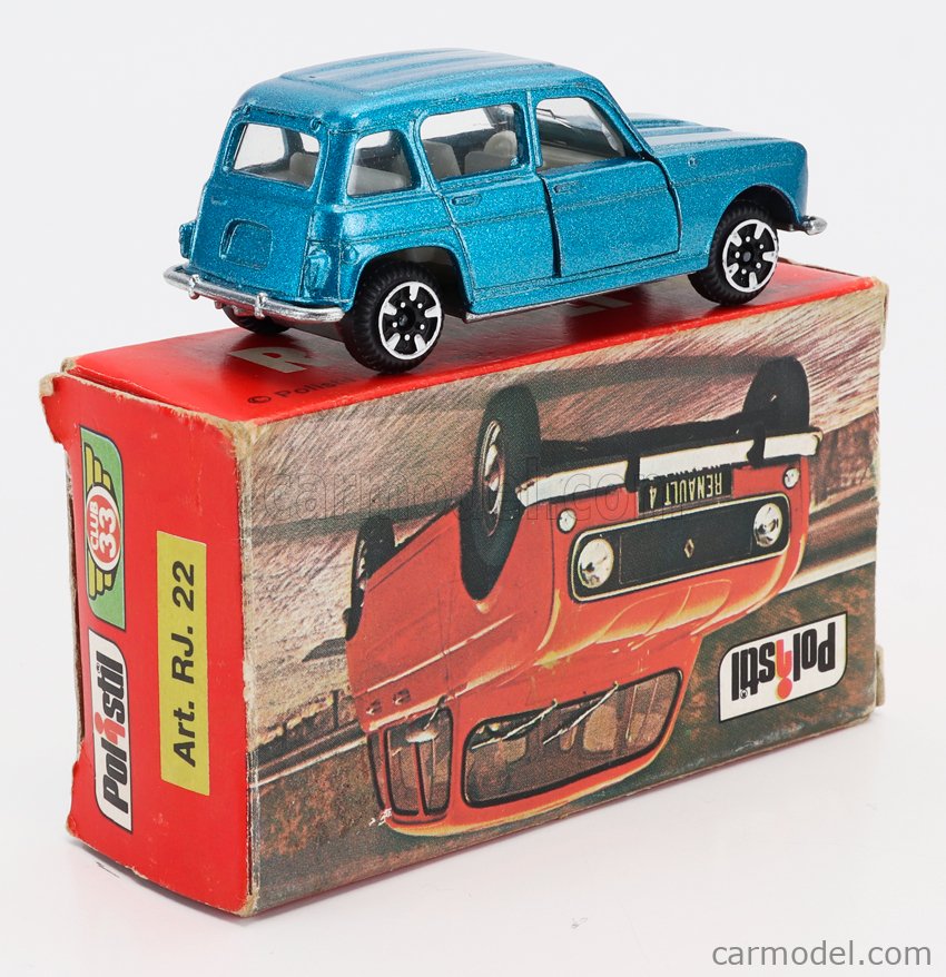 POLITOYS POLISTIL RJ22 Scale 1/55 | RENAULT R4 LIGHT BLUE MET