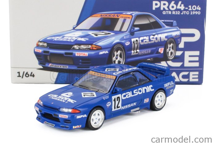 POP-RACE-LIMITED PR640104 Escala 1/64 | NISSAN SKYLINE GT-R (R32) TEAM ...