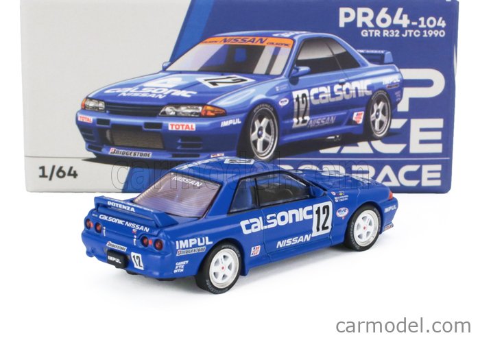 POP-RACE-LIMITED PR640104 Escala 1/64 | NISSAN SKYLINE GT-R (R32) TEAM ...