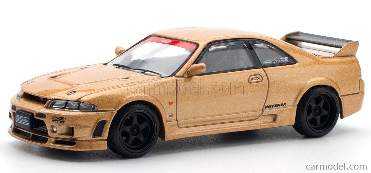 POP-RACE-LIMITED PR640150 Scale 1/64 | NISSAN SKYLINE GT-R (R33) 1997 GOLD