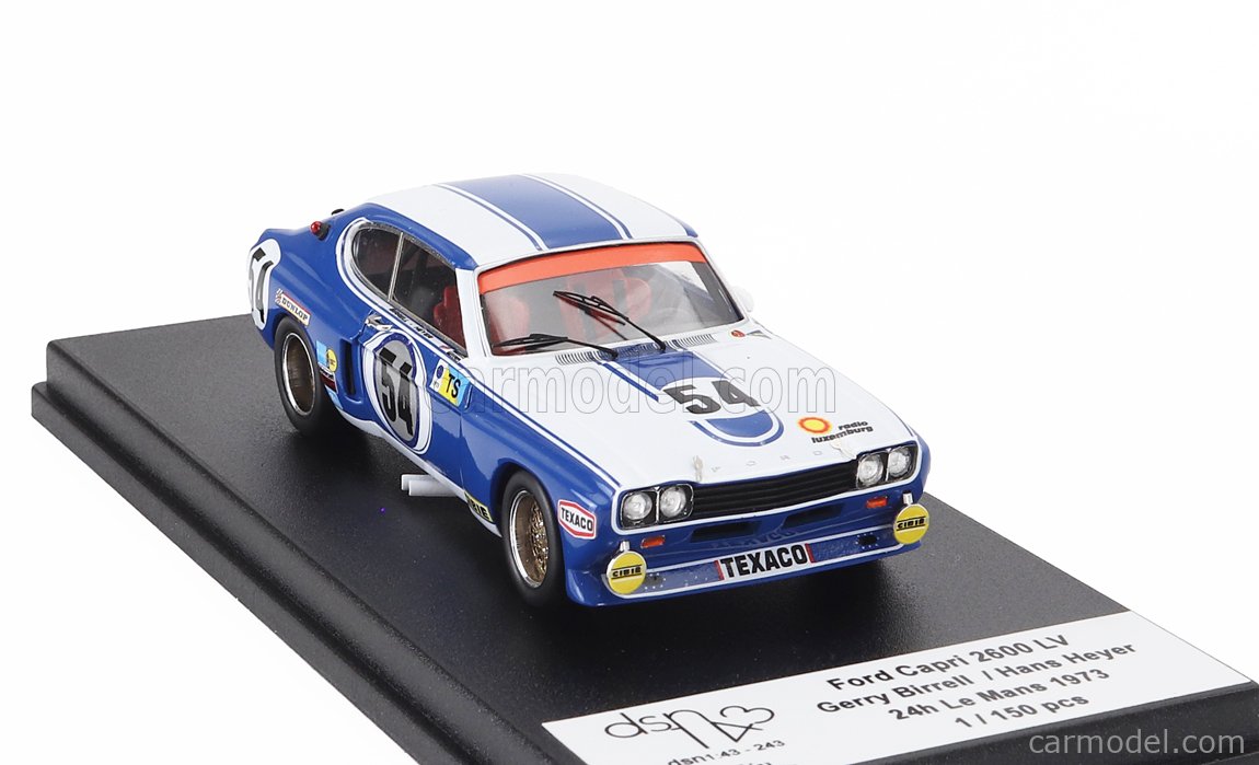 TROFEU TRFDSN243 Scale 1/43 | FORD ENGLAND CAPRI 2600 LV 3.0L V6 N 54 ...