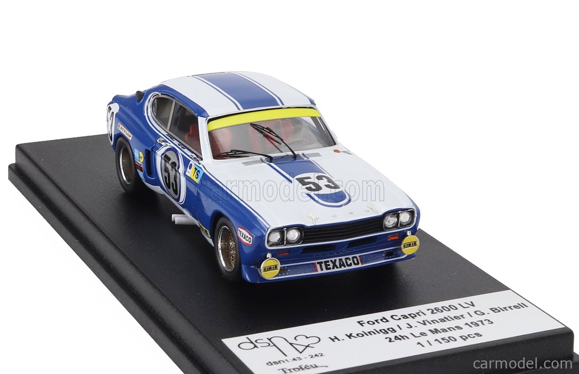 TROFEU TRFDSN242 Scale 1/43 | FORD ENGLAND CAPRI 2600 LV 3.0L V6 N 53 ...