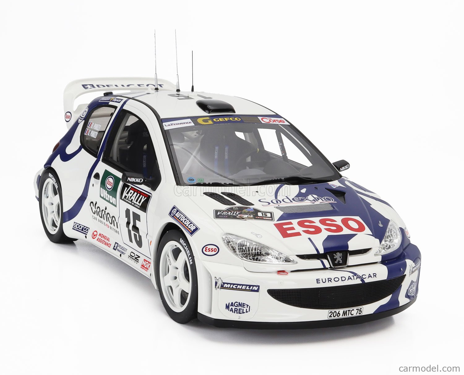 OTTO-MOBILE G081 Scale 1/12 | PEUGEOT 206 WRC TEAM PEUGEOT ESSO N 15 ...