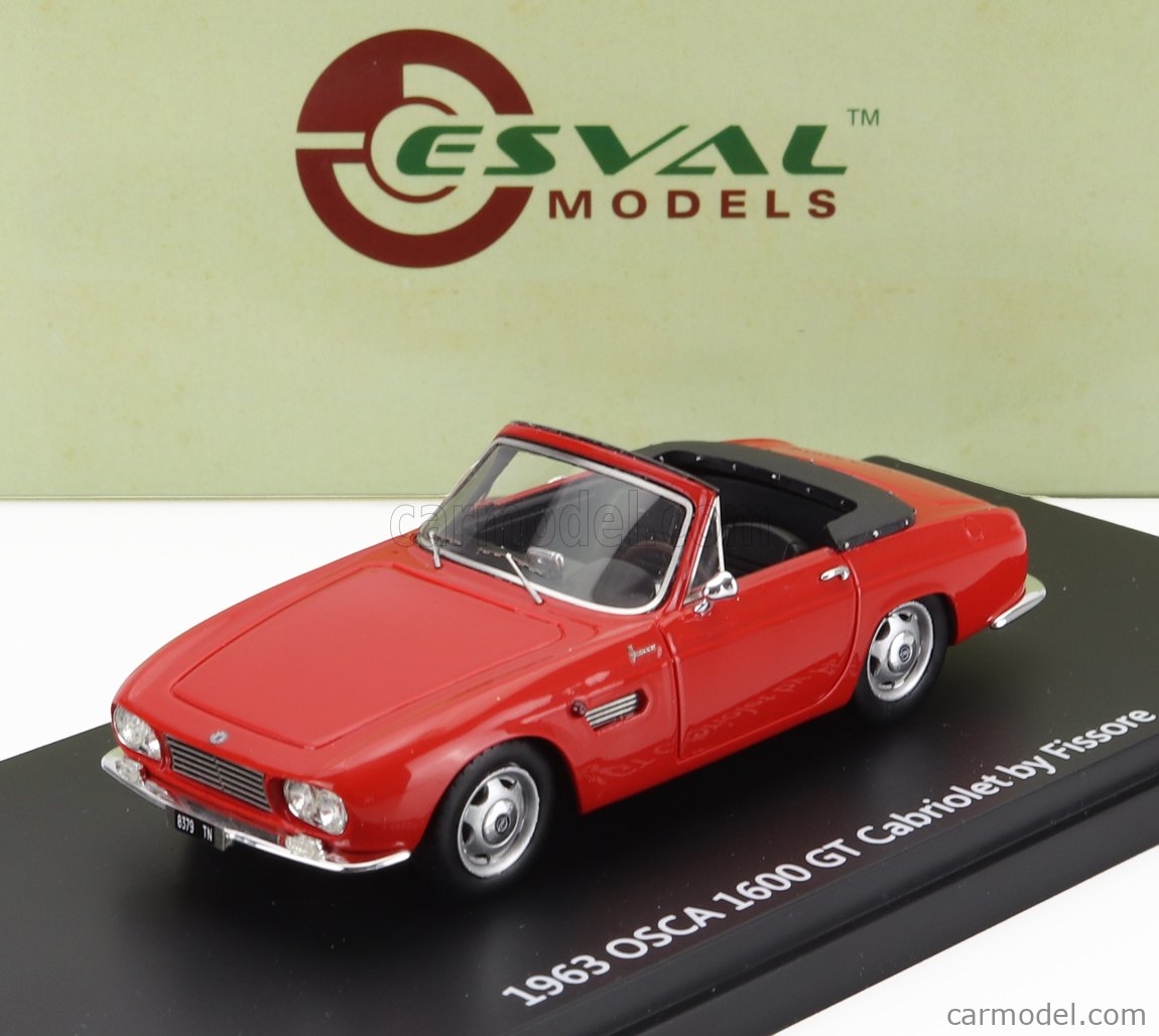ESVAL MODEL EMEU43009E Scale 1/43 | OSCA 1600GT FISSORE CABRIOLET OPEN ...