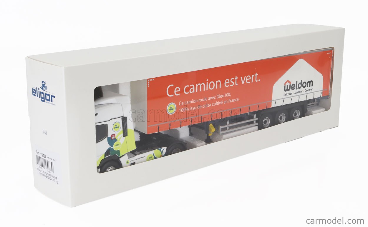 ELIGOR 118063 Echelle 1/43 | RENAULT T-LINE TRUCK TELONATO WELDOM ...