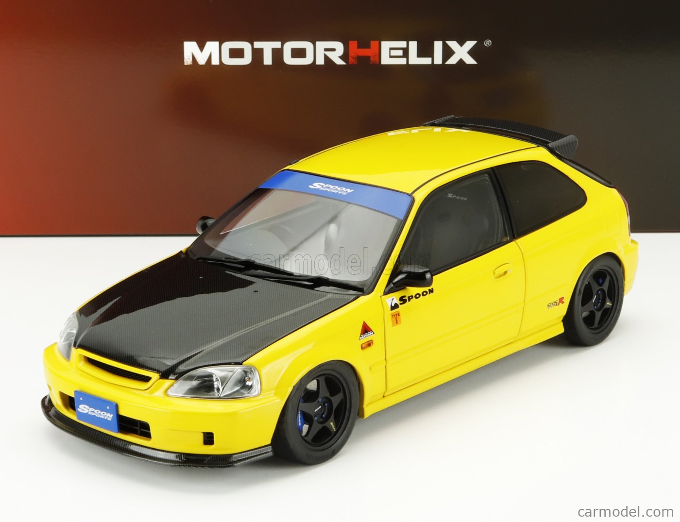 MOTORHELIX M85016 Scale 1/18 | HONDA CIVIC EK9 TYPE R SPOON WITH ENGINE ...